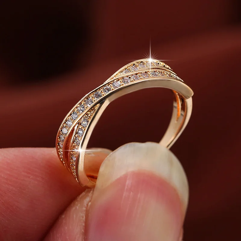 Independent Site Supply Simple Silver Rings Personality X Shape Copper ...