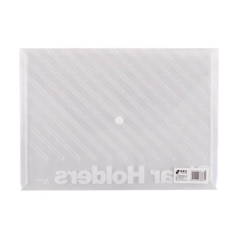 Clear Snaps Buttons Plastic Pp Bag With Logo Custom Pvc Zipper Pocket ...