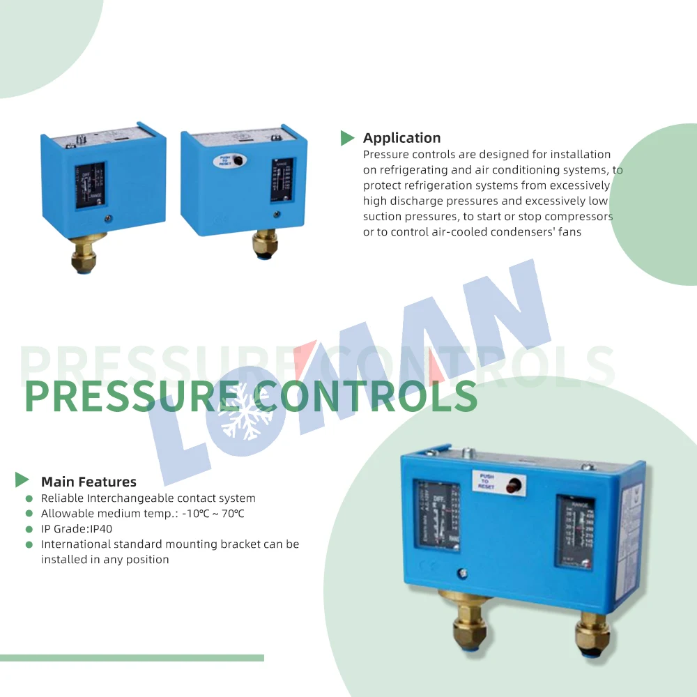 Loman Refrigeration Parts Single Pressure Controller - Buy Single ...