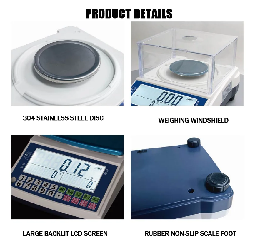 Laboratory Balance Scale Electronic Counting Scale Digital Industrial ...