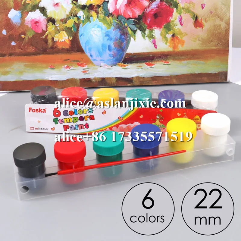 20ml Tempera Paint Set Gouache Color Filling Sealing Machine/ 6 Nozzles ...