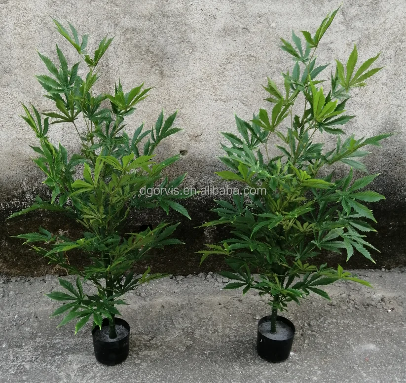 Faxu Marijuana Plants Fake Hemp Plant For Home Decor - Buy Faxu ...