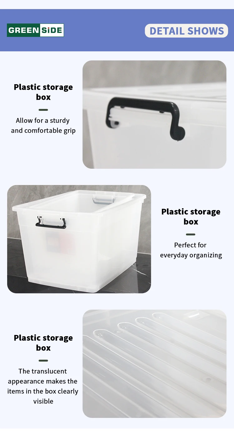 GREENSIDE Chinese Factory Stackable Stocked Transparent Containers ...