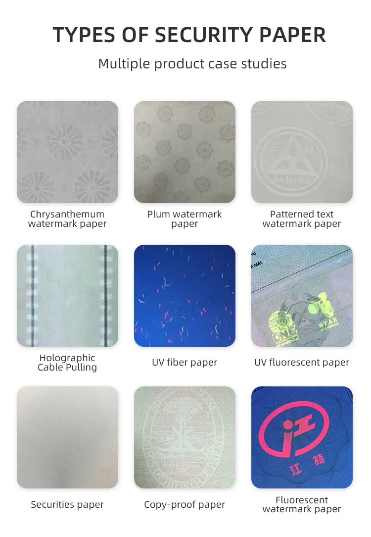 Yiko Custom A4 Security Professional Certificate Thermal Printing Paper ...