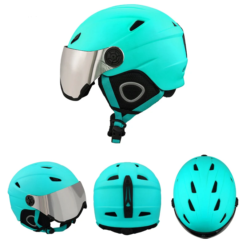 Ce En1077 Approved Snow Ski Helmet With Goggle Pc Shell Integrally ...