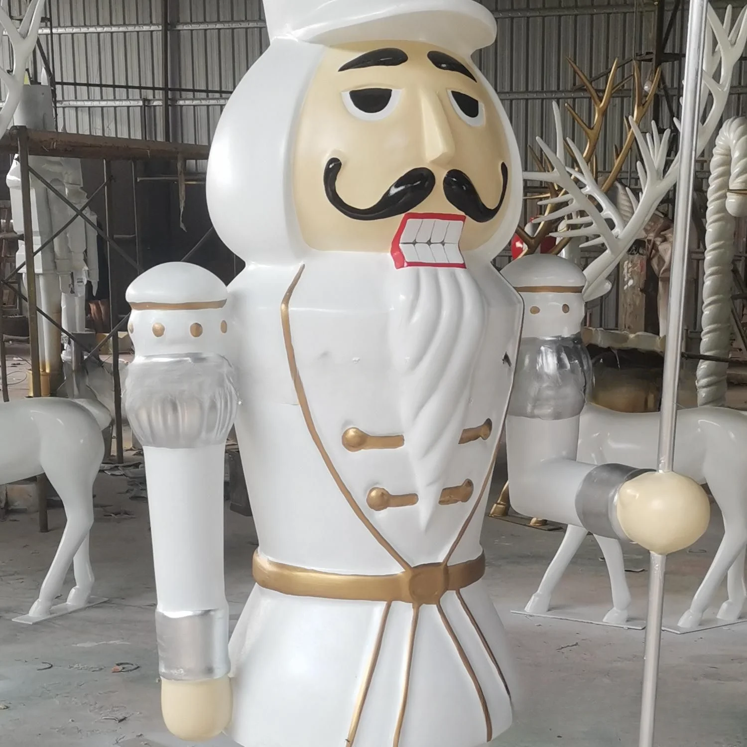 Giant 6ft Nutcracker Resin Sculpture for Outdoor Christmas Decoration ...