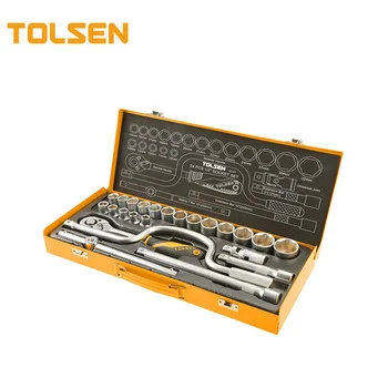 Tolsen 15141 24pcs Industrial 1/2" Box Spanner Tools Socket Set - Buy Tools Socket Set,Box ...