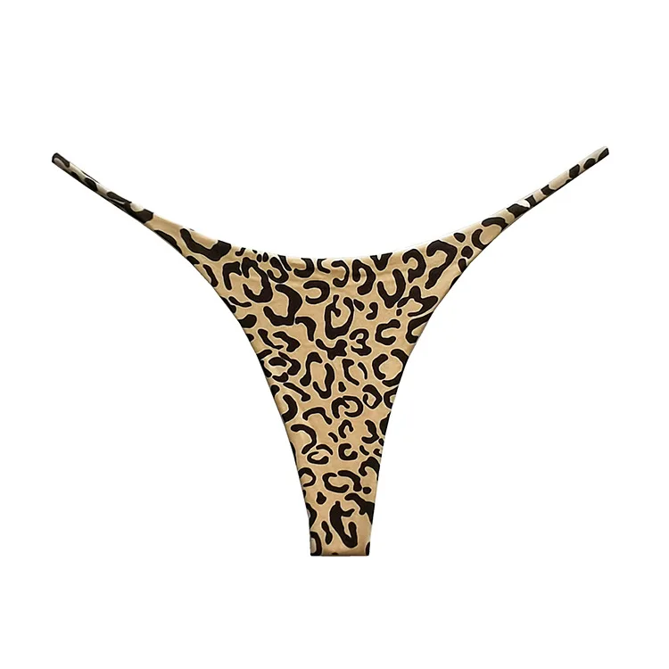 Leopard Print Sexy Ladies Cotton Thongs - Kinseno's Lingerie