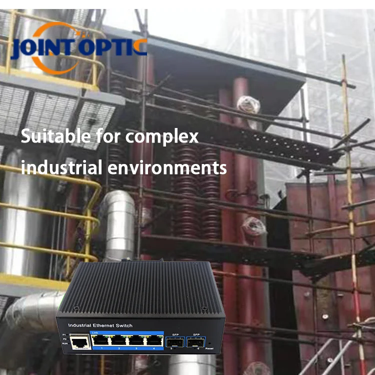 Poe Din Rail Managed Industrial Switch 4 Optical Port 10/100/1000m Base ...