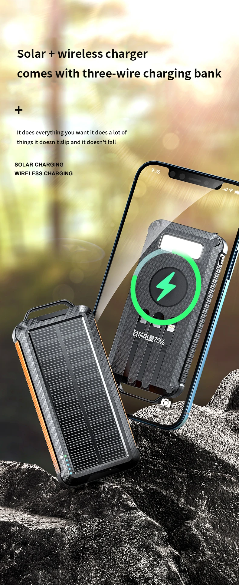 Factory OEM Multi-Purpose Outdoors Portable 10000mah Power Bank ...