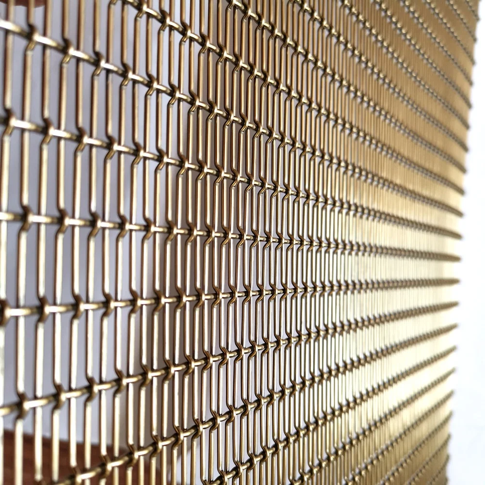 AISI304 Square Weave Wire Mesh - Crimped Architectural Divider