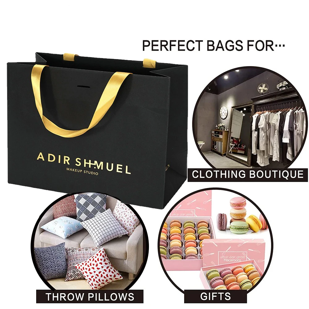 Custom Clothing Shopping Bags Gift Paper Bag With Handle Luxury Bags ...