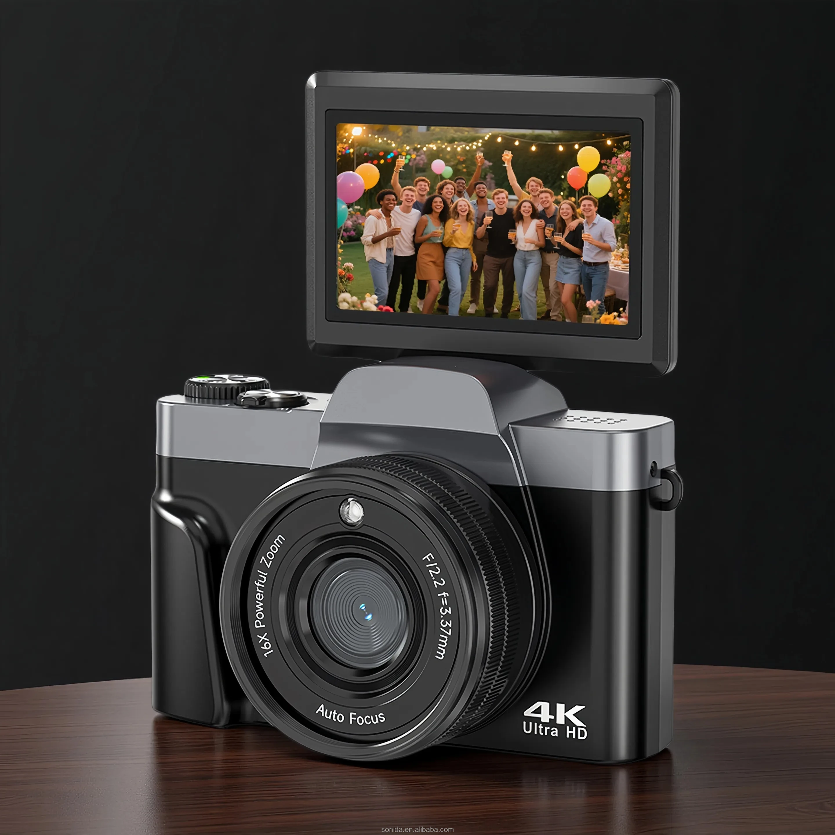 Sonida OEM Bulk Retro Compact 4K Digital Camera for Kids 64MP 3\" 180 ...
