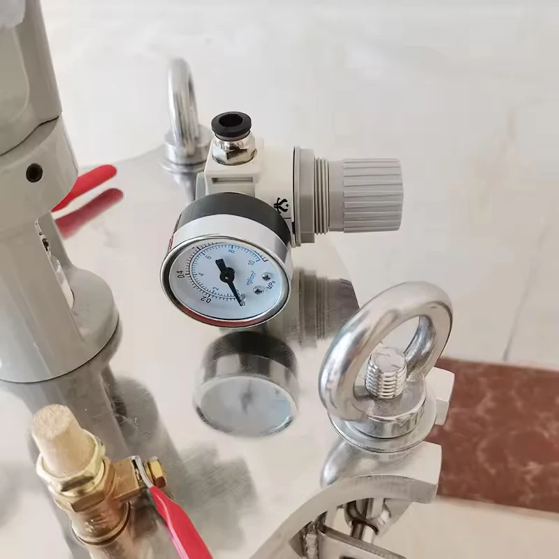 304 Stainless Steel Mixed Spray Paint Pressure tank With 8L 10L 15L Automatic Stirring Pneumatic ...