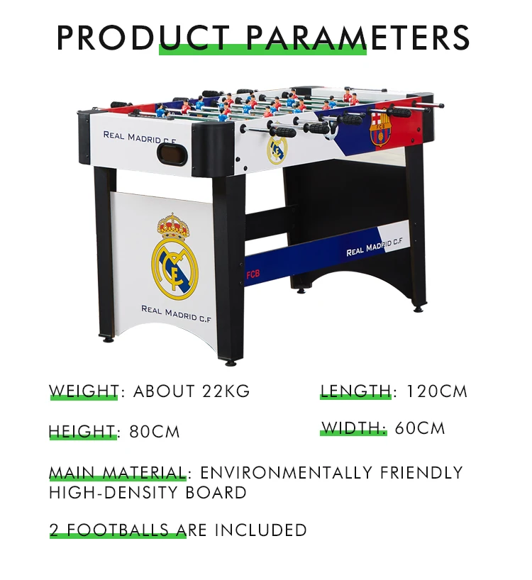 Table Game 1.2m Football Machine Soccer Table Game Foosball Best Seller ...