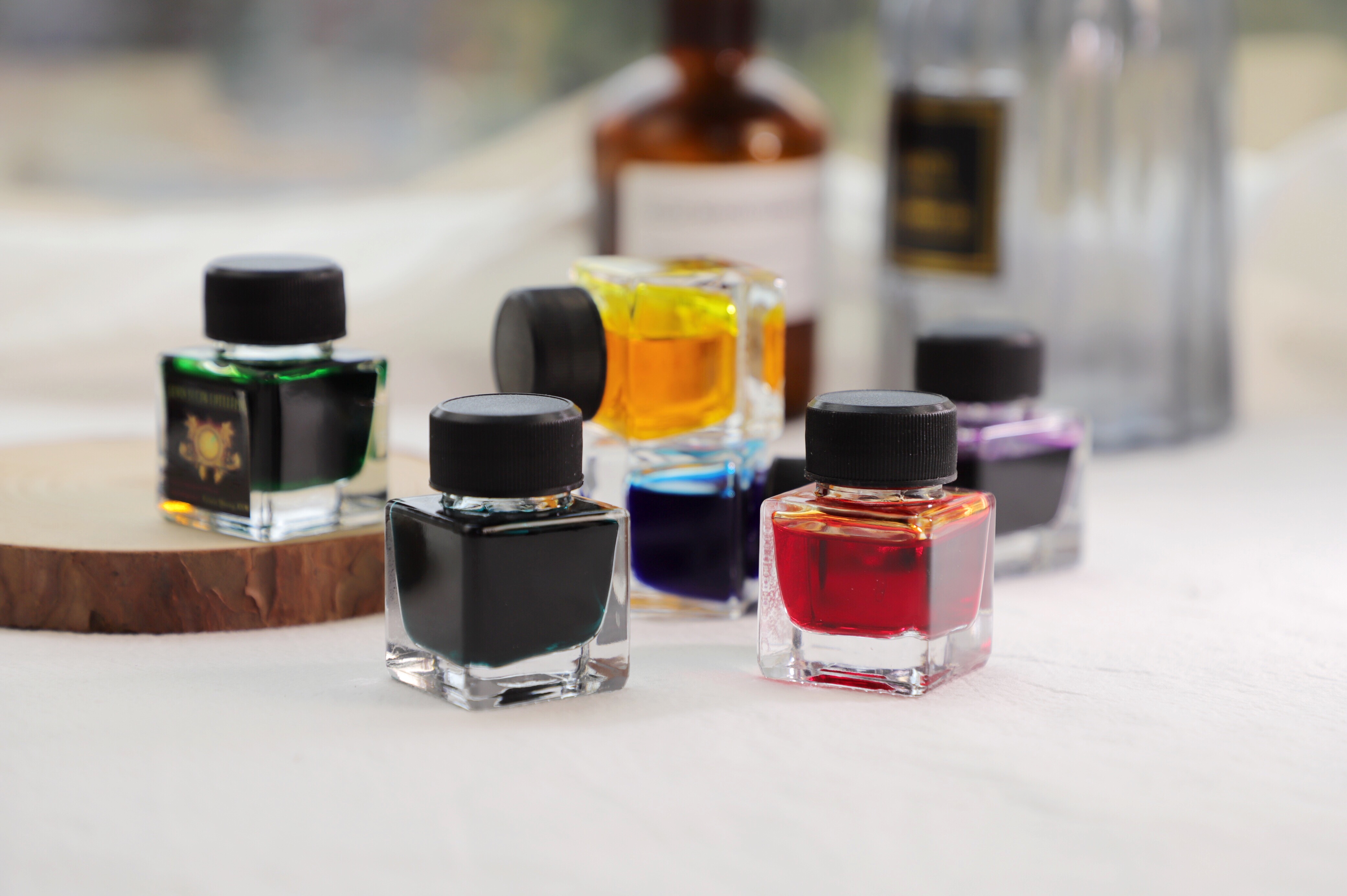 Custom 30 Ml Empty Glass Bottle For Fountain Pen Ink - Buy 30 Ml Bottle ...