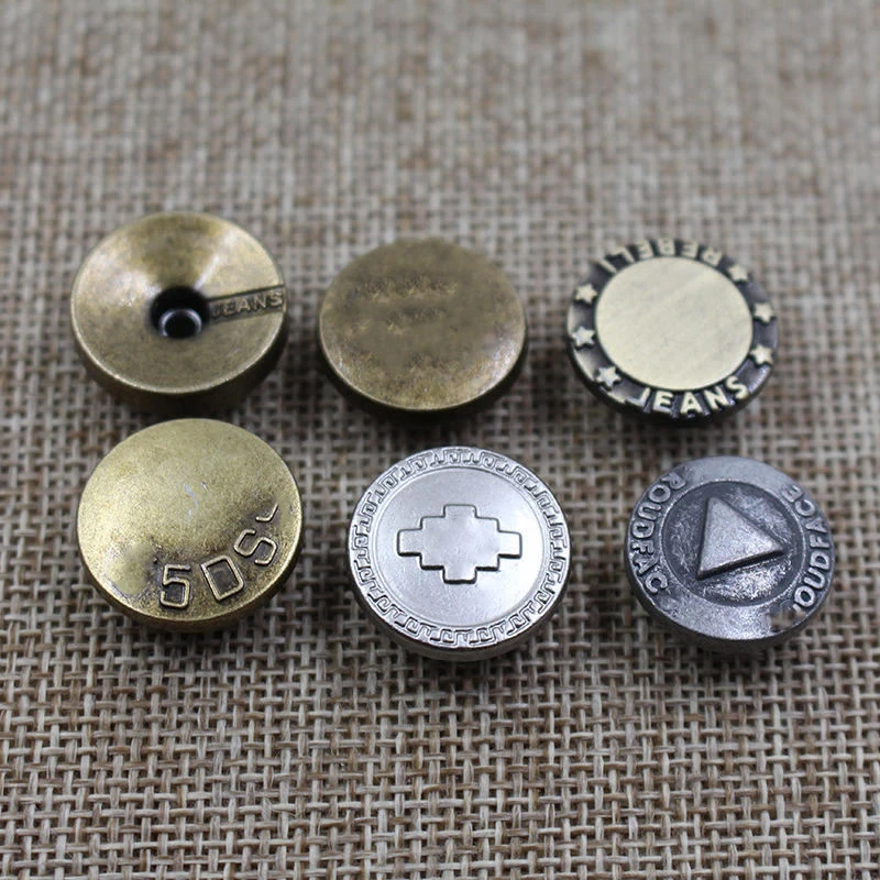 Custom Logo Brass Jeans Buttons - Durable & Stylish