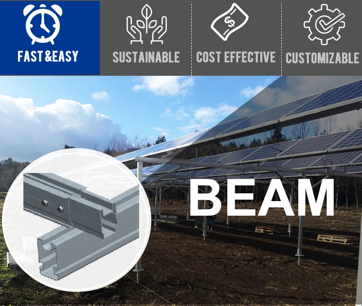 Multifunctional Photovoltaic Solar Mounting Accessories 6063 Aluminum ...