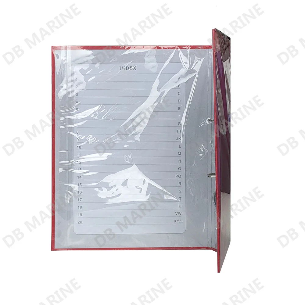 470203 Plastic Red Color Hard Cover Letter Files - Secure & Durable