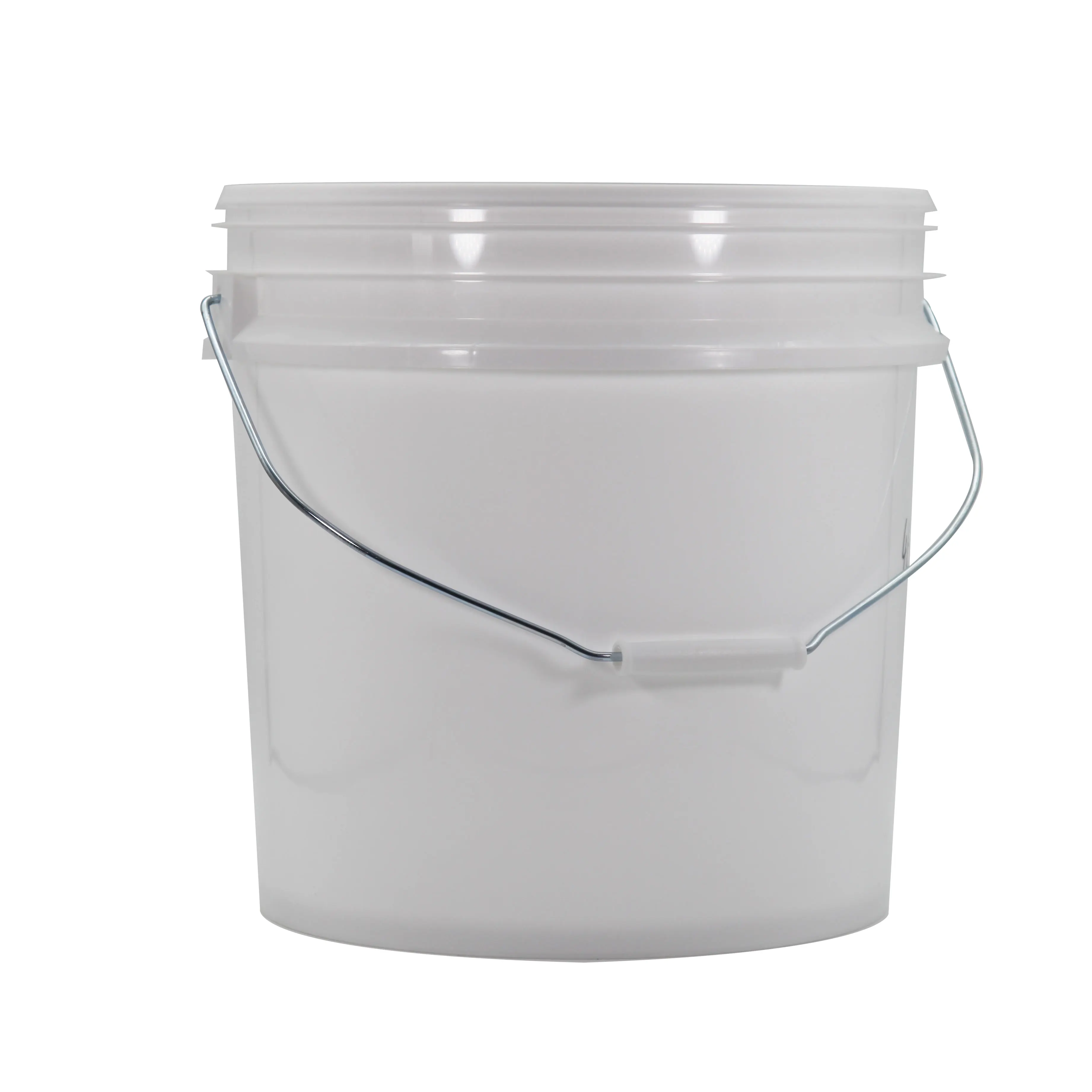 White 15L Food Grade Plastic Bucket with Lid PP Manufactured Round Can ...