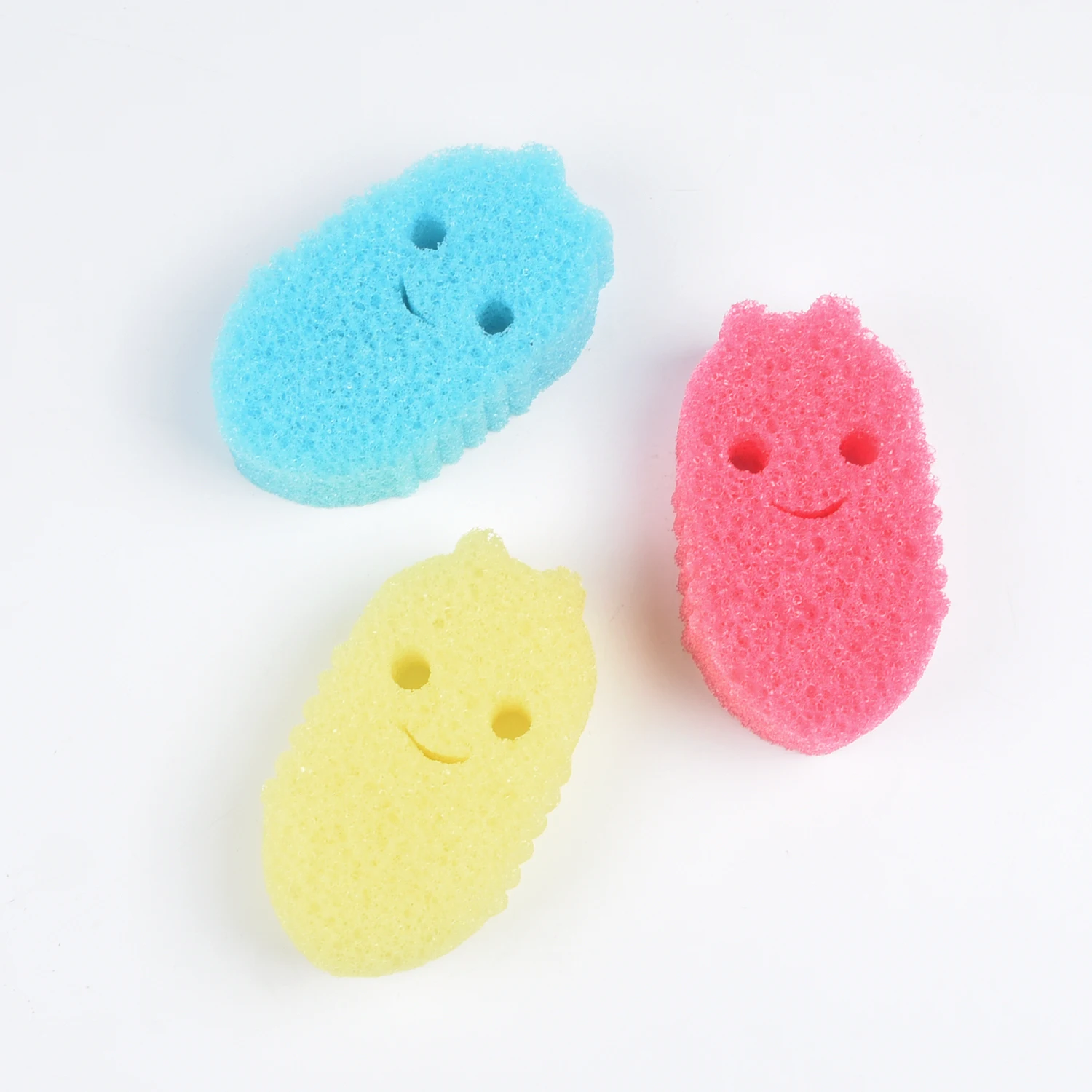 3pk Color Box Scrub Daddy Flex Texture Sponge Smiley Face For Kitchen ...