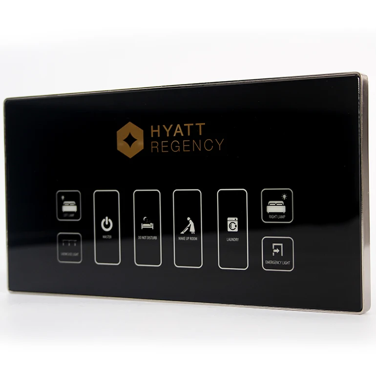 12V DC RS485 Customized Bedside Table Mount Tempered Glass Touch ...