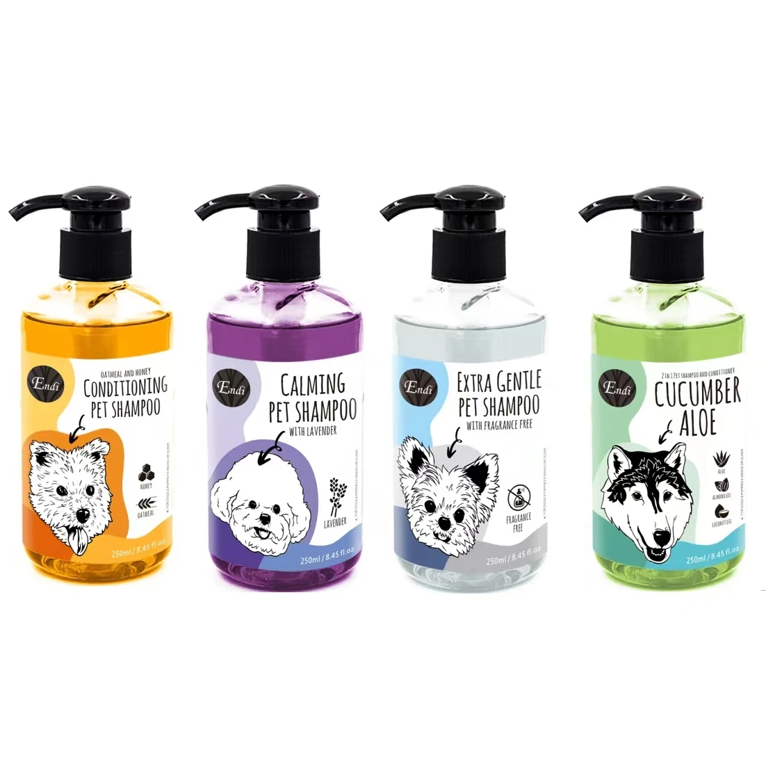 Private Label Eco Friendly Natural Oatmeal Honey Puppy Grooming Set Pet ...