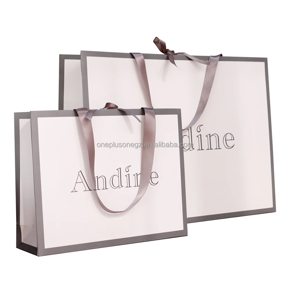 Custom Branded Logo Luxury Paper Clothing Packaging Gift Shopping Bag ...