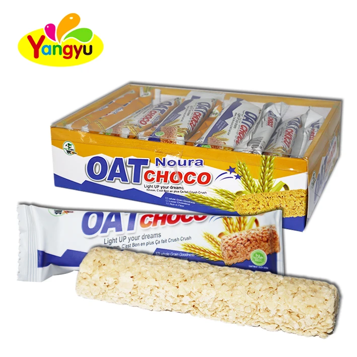 Delicious Chocolate Flavor Cereal Candy Sweet Long Oats Bar Candy Halal ...