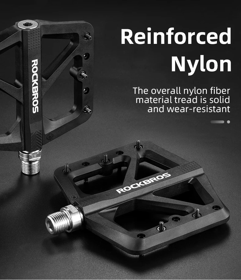 ROCKBROS Bicycle MTB Pedal Wellgo Anti-slip Widen the Tread Mountain ...