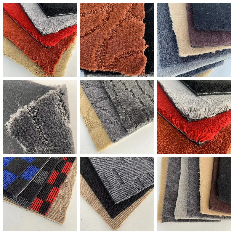 Needle Punch Velour Pile With Pvc Spike Backing Roll Plush Pile Car ...