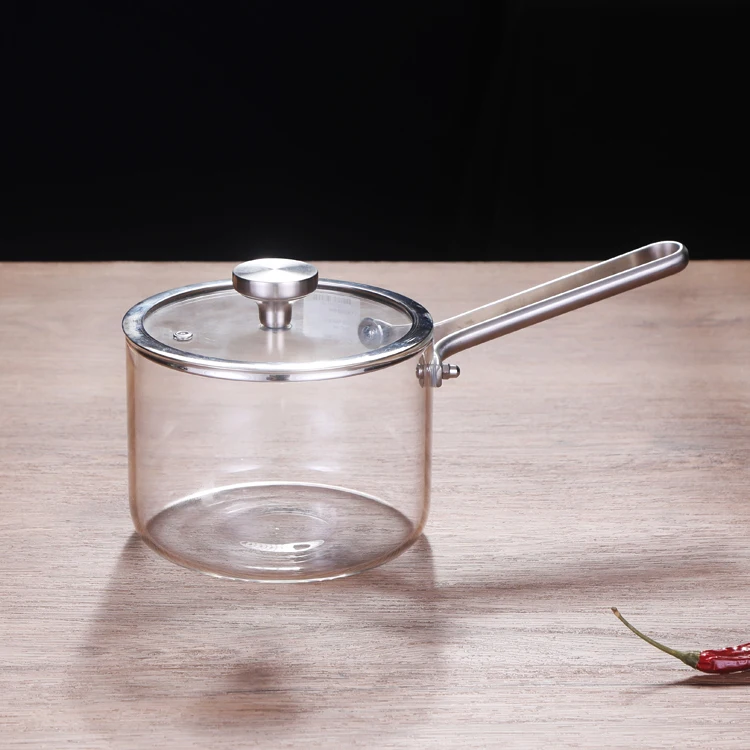 High Borosilicate Glass Cooking Pot Cookware Glass Milk Pot| Alibaba.com