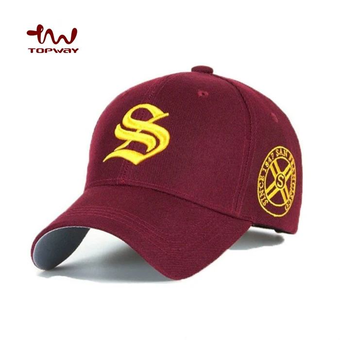 Custom 6 Panel Structured 3d Embroidery Baseball Cap And Hat With Logo ...