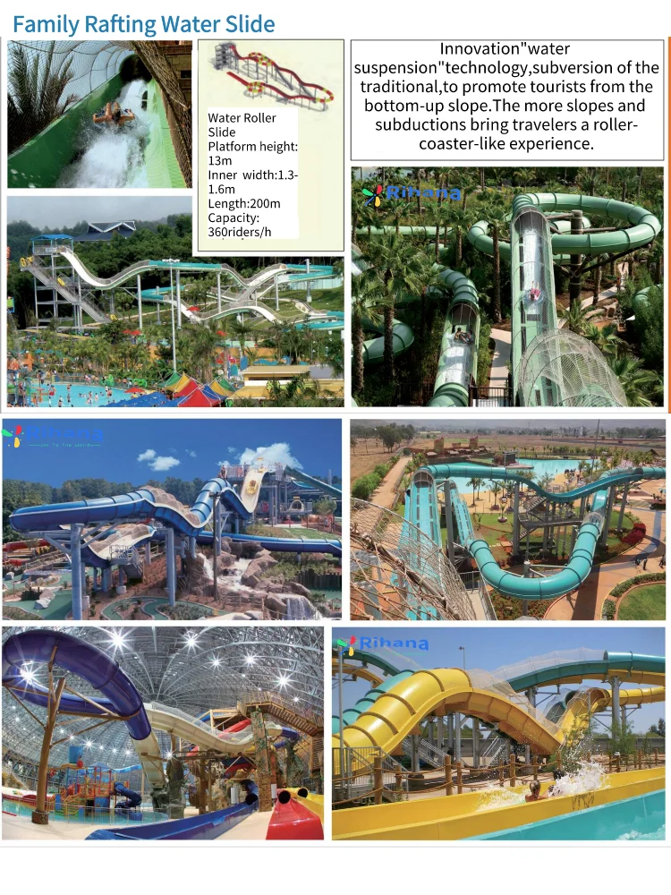 Aquapark Design Water Slide Outdoor Waterpark Products Double ...