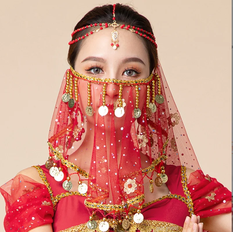 Wholesale Bollywood Belly Dance Fashion Beading Shiny Mesh Rectangular ...