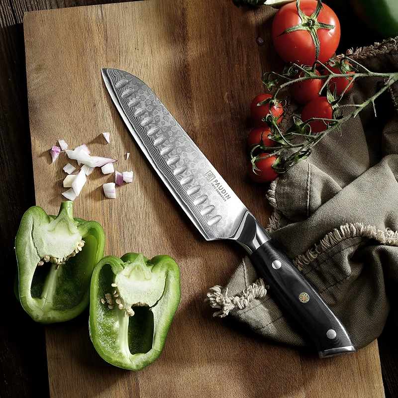 7 Inch Ultra Sharp 67-layers Damascus Steel Blade With G10 Handle ...