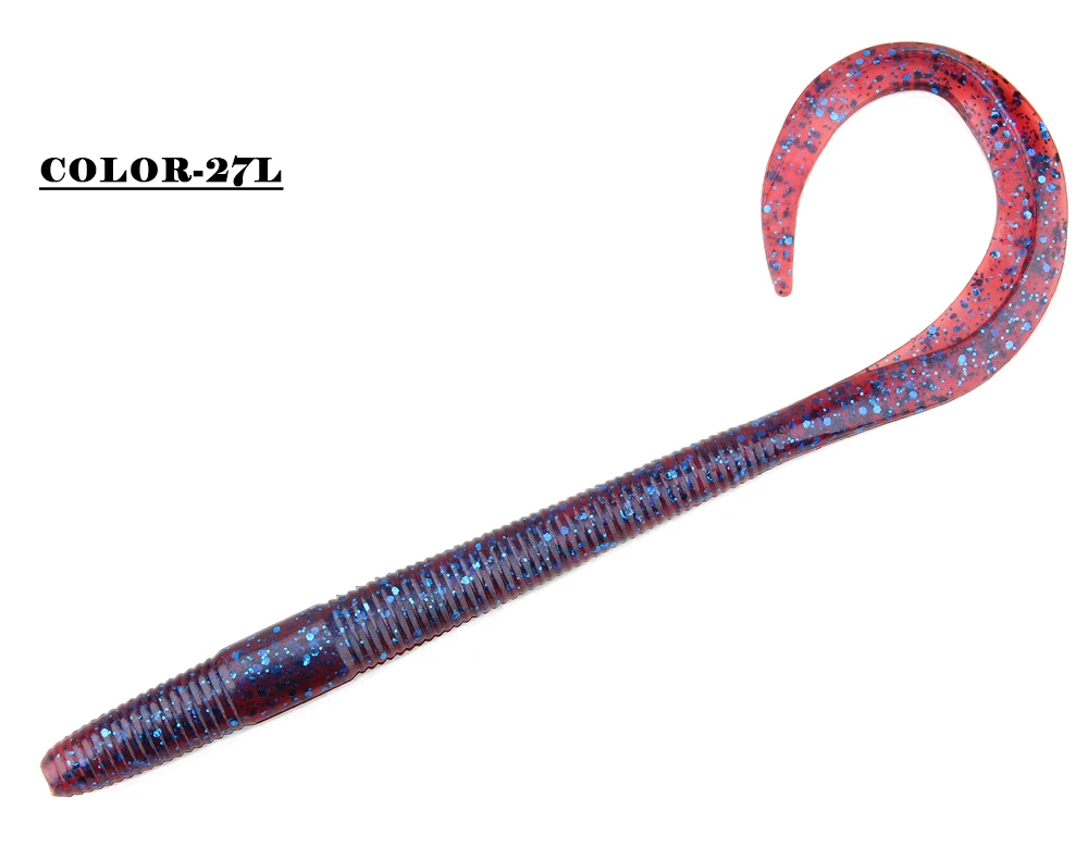 Spinpoler Soft Fishing Lure Worms - Double Color Earthworms
