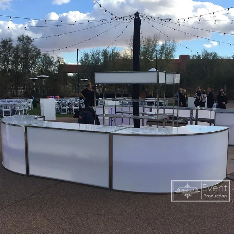 Luxury Bar Furniture Modern Design Stainless Steel Silver Metal Round ...