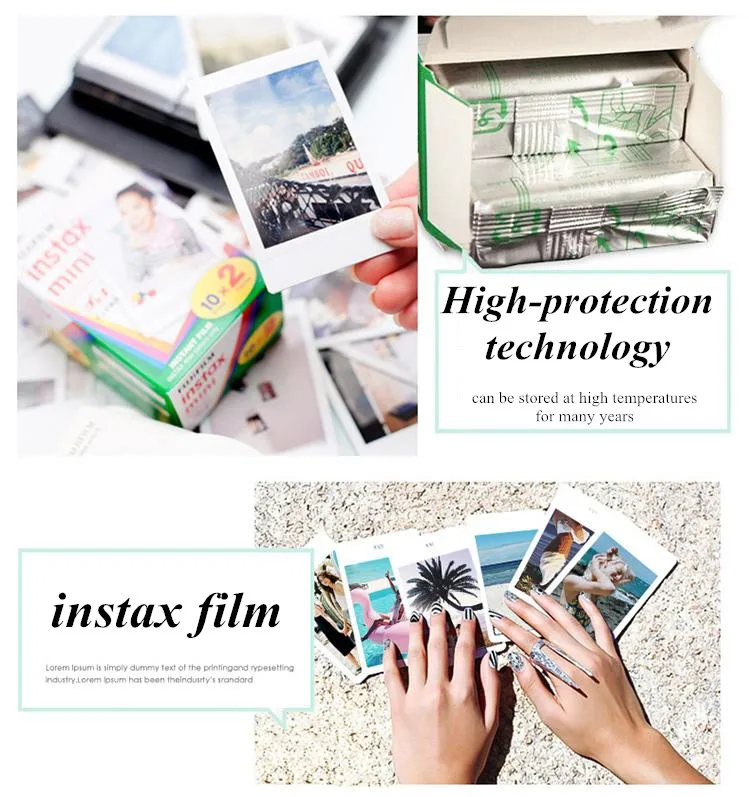 Fujifilm Instax Mini Film White Edge Photo Paper For Mini 11 9 8 7s 40 ...