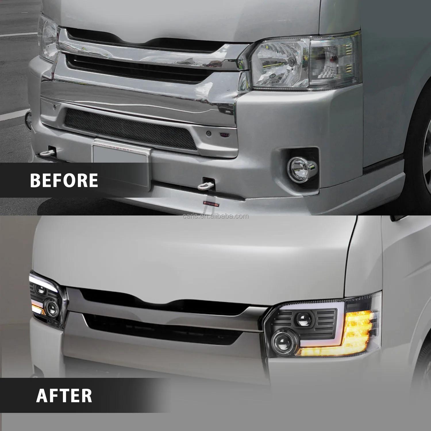 Archaic LED Headlights for Toyota Hiace 200 SERIES