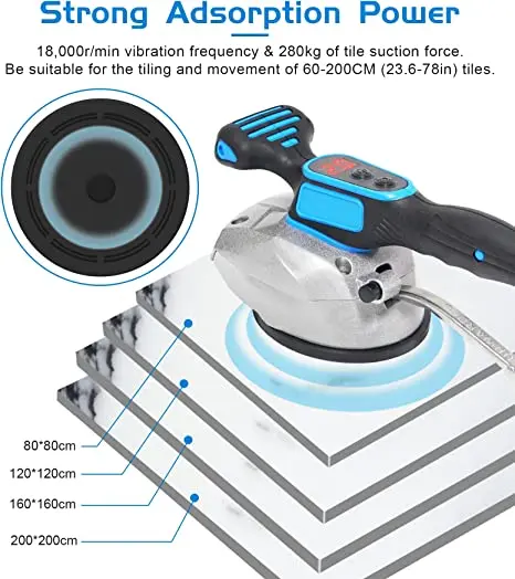 Cordless 12V Voltage Hand-held Vibration Machine for Paving Tiles with ...