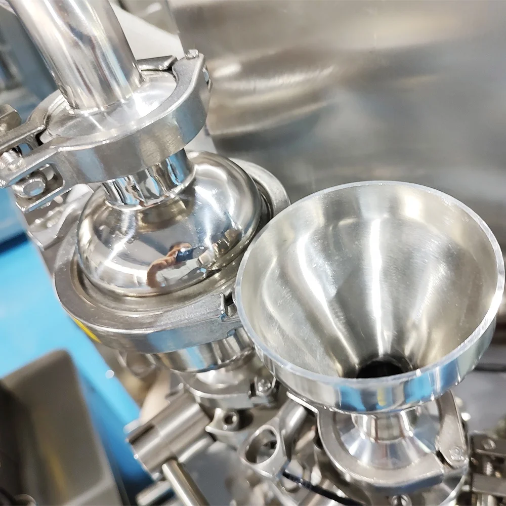 500l Cream Lotion Ointment Ketchup Butter Mayonnaise Vacuum Emulsifier High Shear Mixing ...