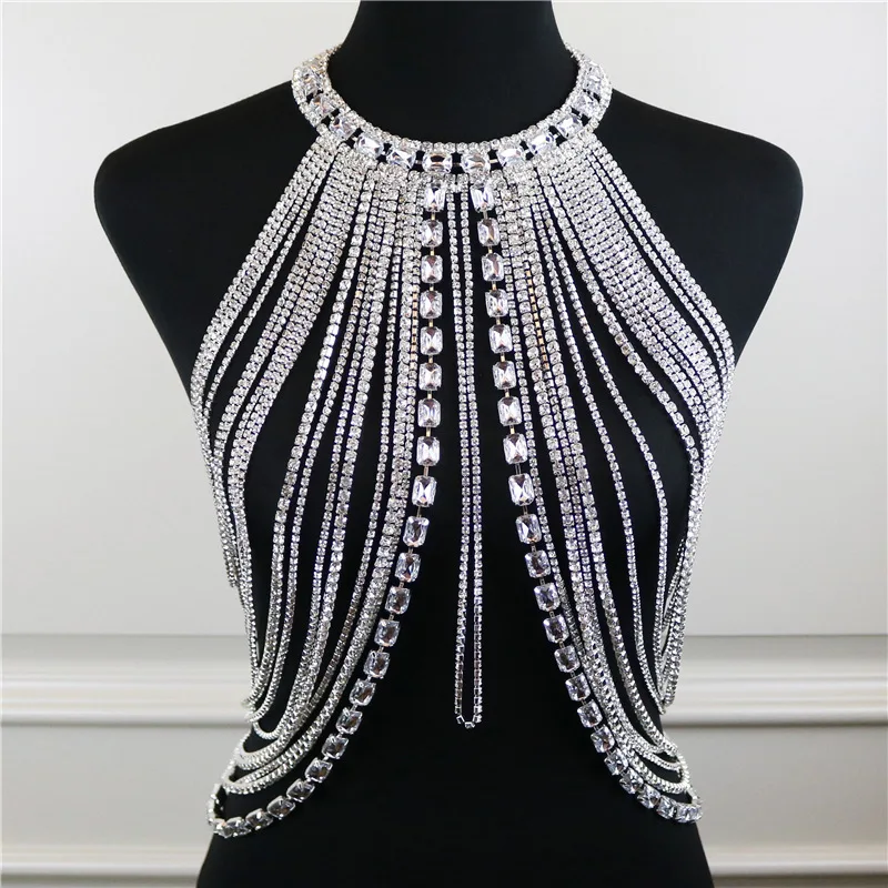 European And American Sexy Rhinestone Body Chain Trend,Personalized ...