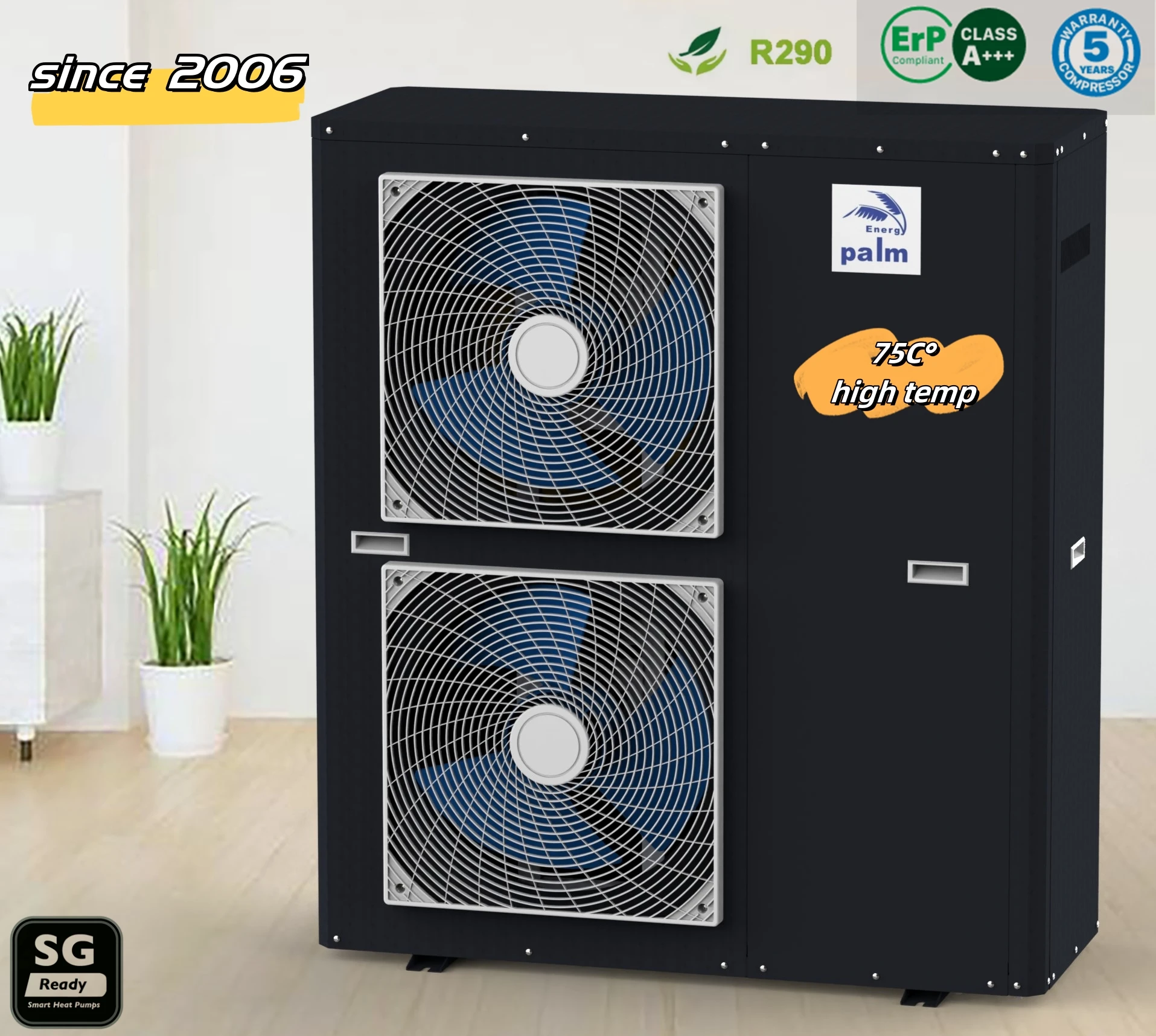 Heat Pump 6kw~30kw High Cop Air To Water Dc Inverter Heat Pump - Buy ...