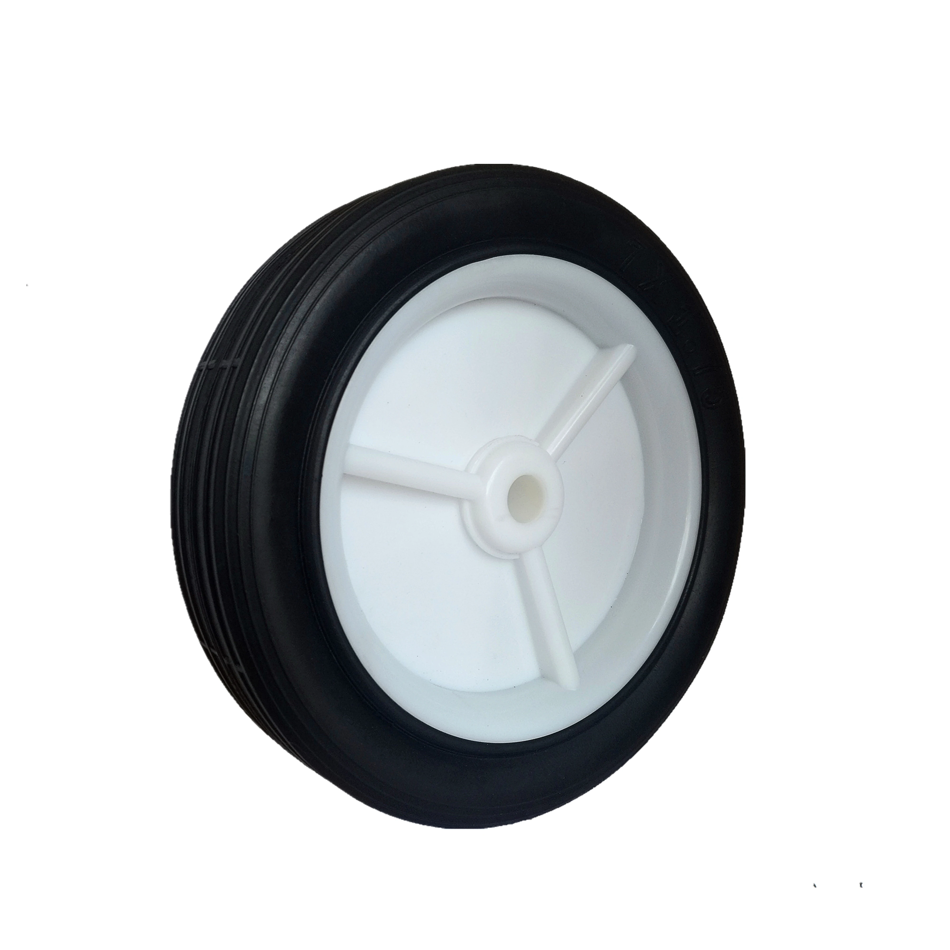 7 Inch Solid Rubber Wheel For Hand Cart,Fishers Mower Wheel,Tiller ...