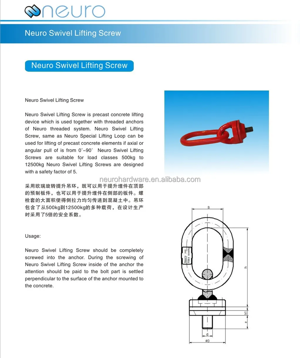 Certified Rigging Hardware - G80 360 Degree Swivel Eye Bolt
