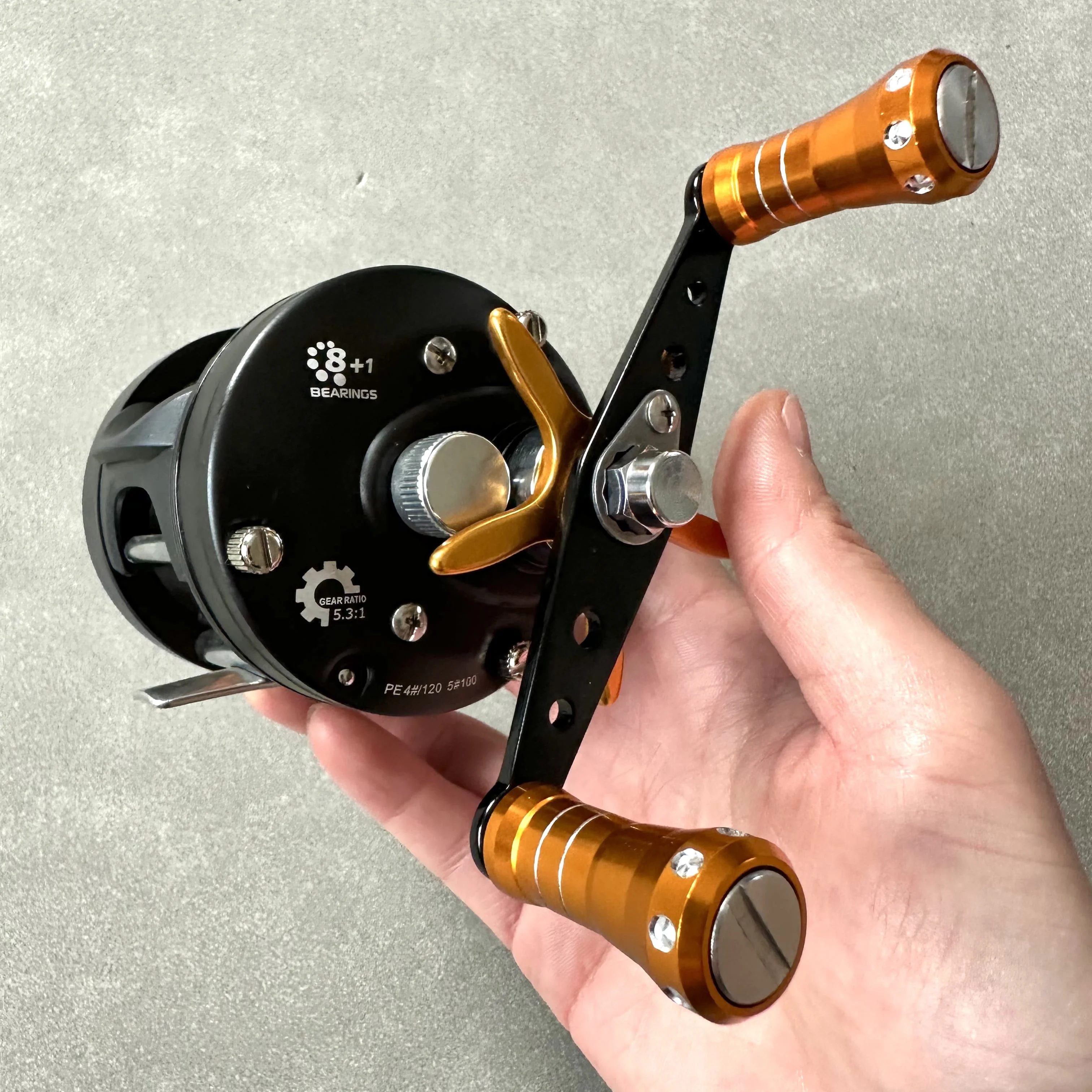 8+1bb Bearings Round Profile Baitcast Reel Light Lure Casting Reel For ...