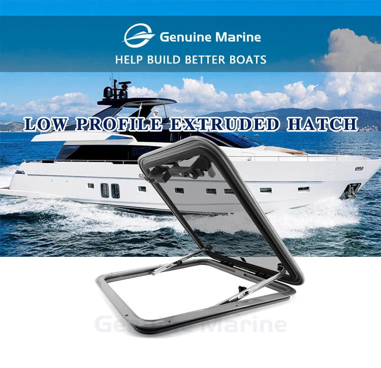 Genuine Marine Aluminum Trapezoid Skylight for Boat, Yacht, Ship - Low ...