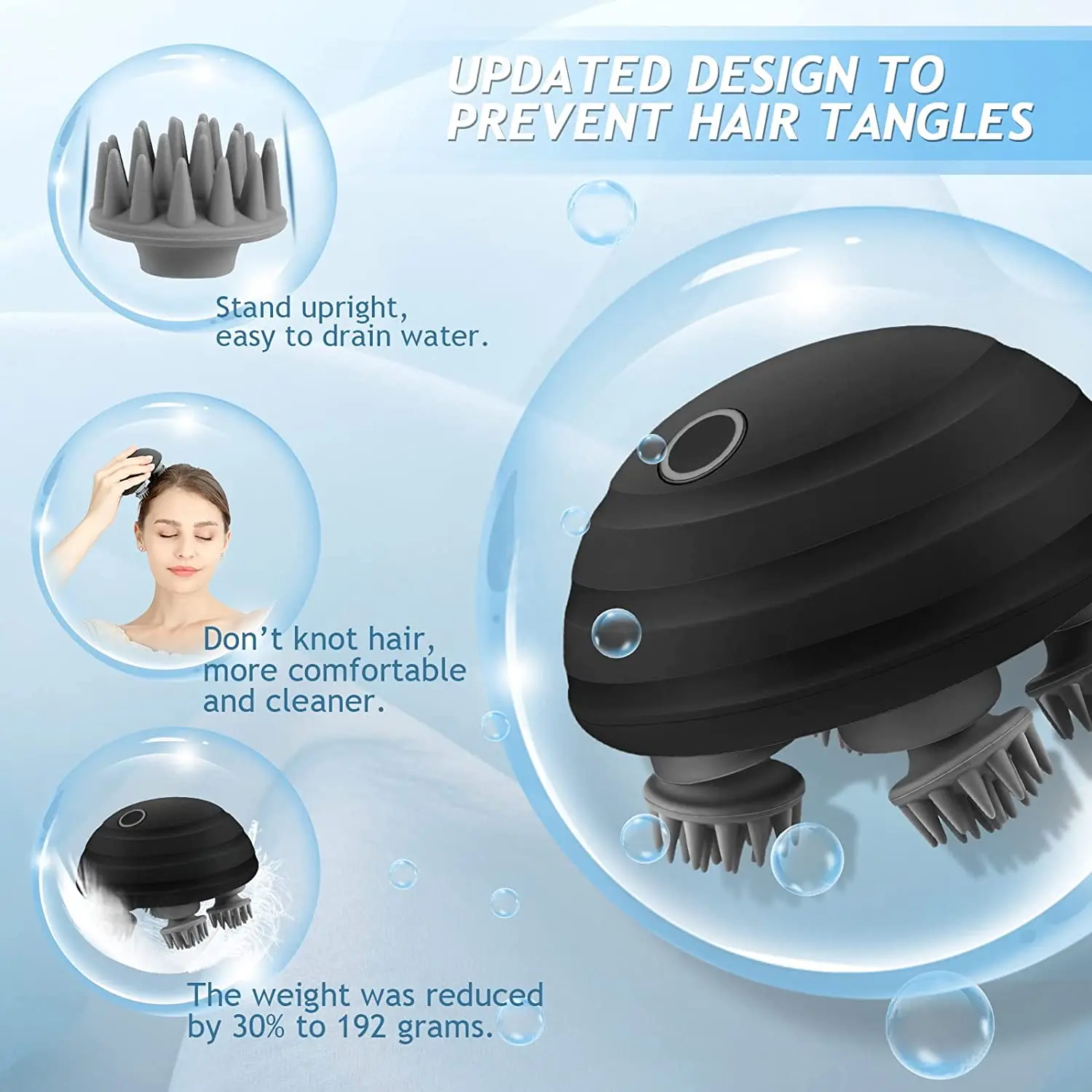 Healthpal New Pattern Vibration Shiatsu Wholesale Black Battery ...