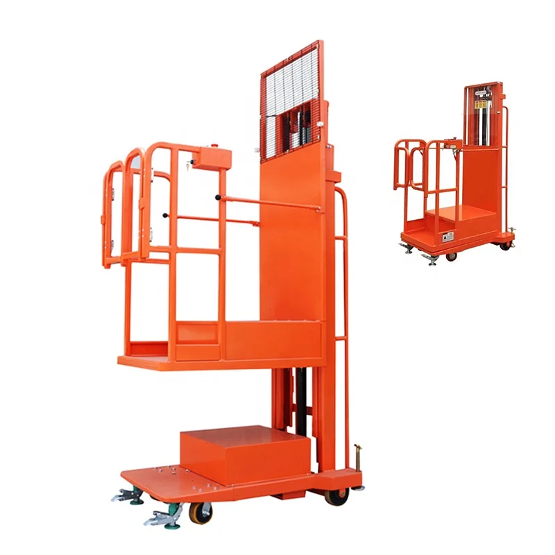 Warehouse Aerial Lift Trolley Mini Mobile Order Picker Truck| Alibaba.com